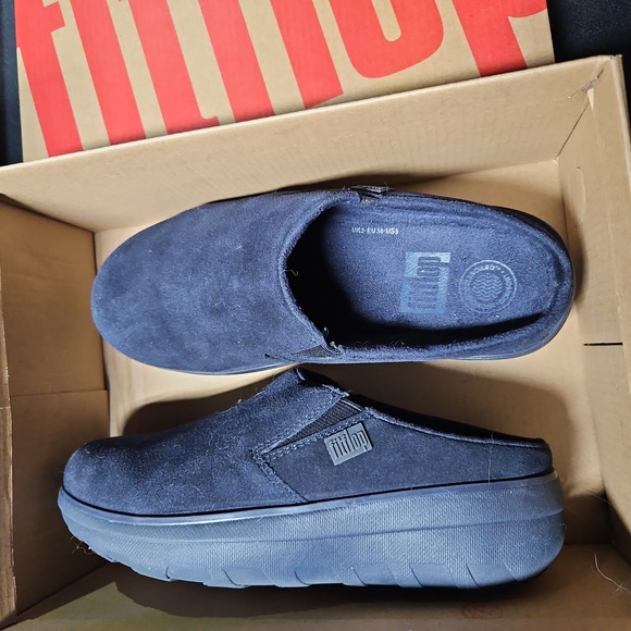 Fitflop | Shoes | Fitflop New Loaff Blue Mule Slipon Shoes | Poshmark